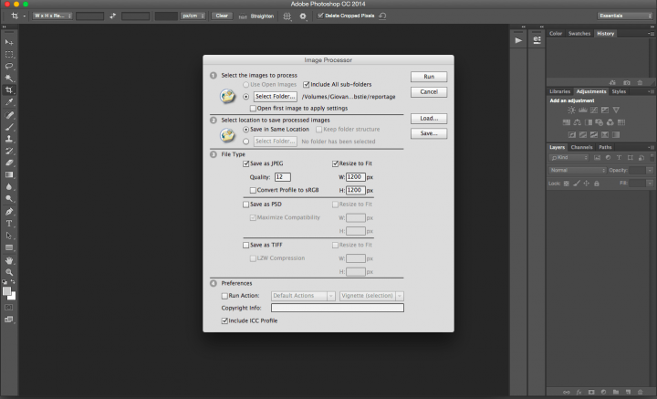 Image Processor (Afbeeldingsprocessor) in Photoshop - De Rooij Fotografie