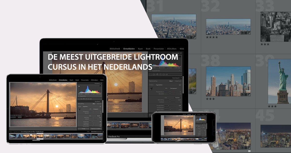 Online cursus Adobe Lightroom | 100+ lessen in het Nederlands