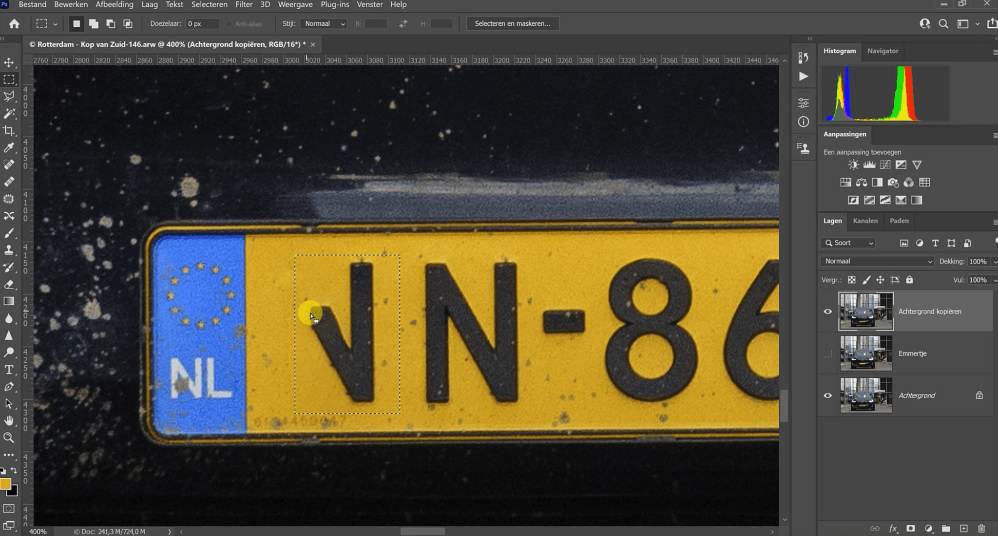 Kentekenplaat van auto's onherkenbaar maken - De Rooij Fotografie