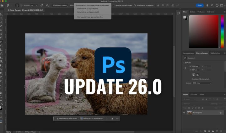 Adobe Photoshop update 26.0 (oktober 2024) - De Rooij Fotografie